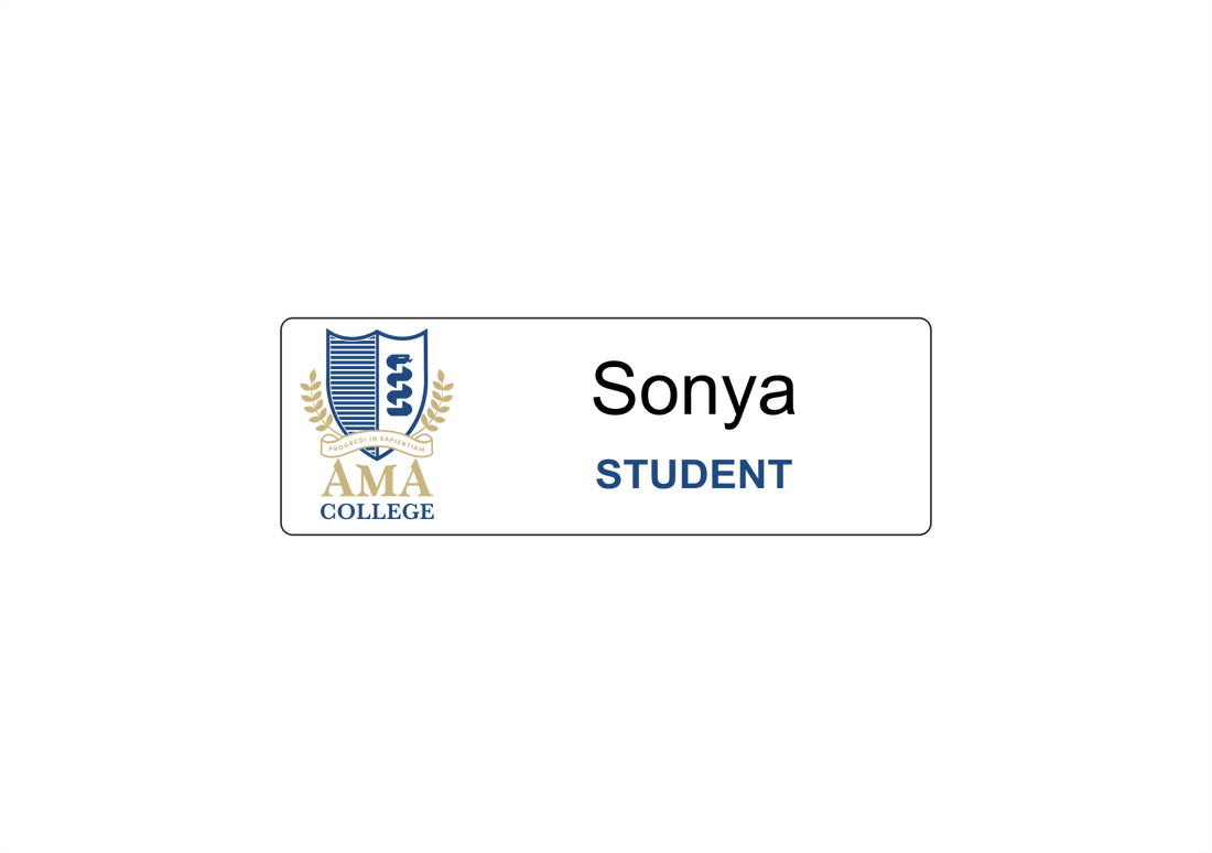 Student Name Badge Compulsory for all Students – AMA Schools and pathways