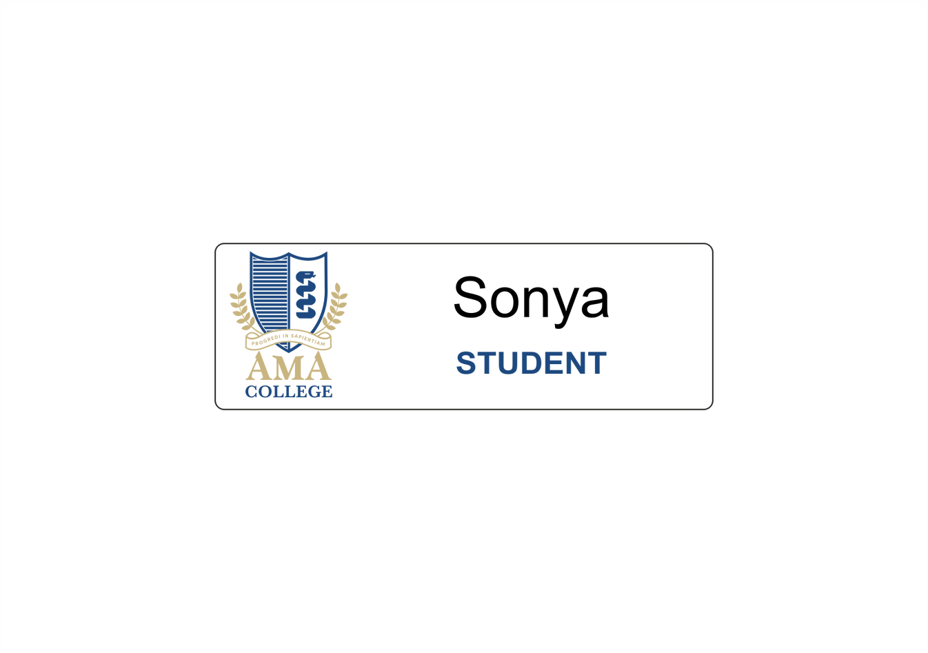 Student Name Badge Compulsory for all Students – AMA Schools and pathways