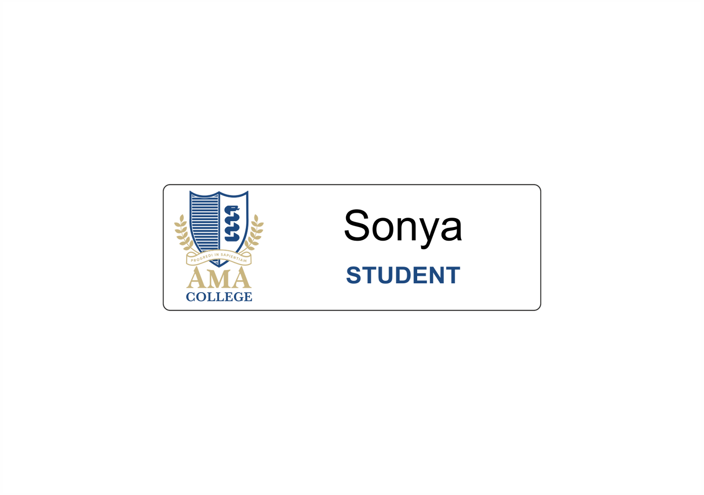 Student Name Badge Compulsory for all Students – AMA Schools and pathways