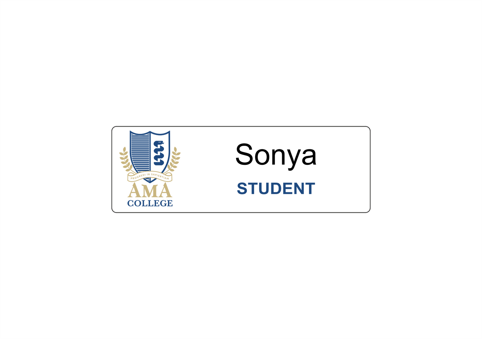 Student Name Badge Compulsory for all Students – AMA Schools and pathways