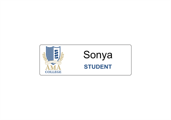 Student Name Badge Compulsory for all Students – AMA Schools and pathways